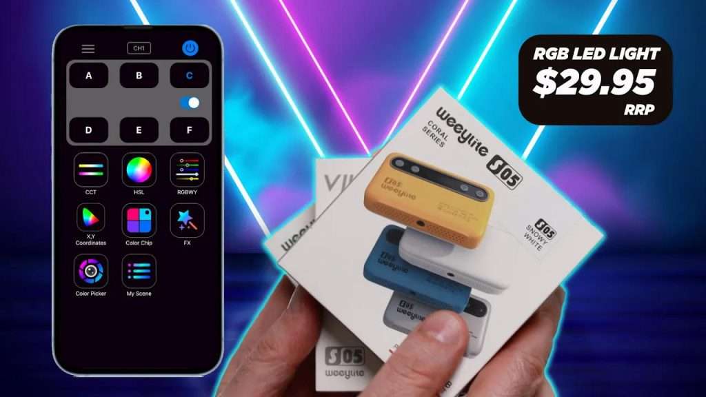 Weelite SB05 Portable RGB LED Light | Touch Technology Review